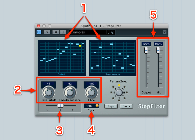 StepFilterを使用してサウンドを加工する Cubase 使い方