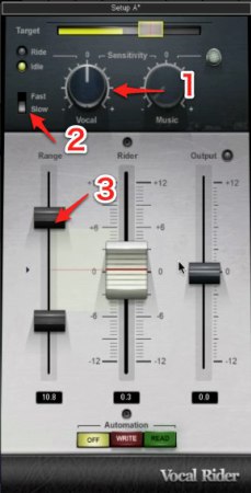 Waves Vocal Rider 使い方 ボーカル音量コントロール