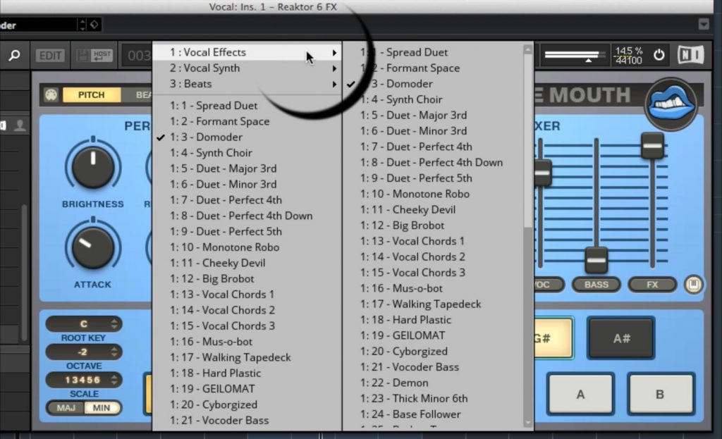 Native Instruments 「The Mouth」の使い方 ①ボーカルへの適用と基本設定