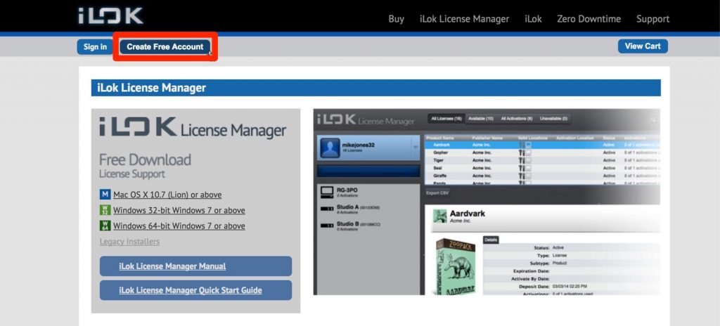 iLokの登録／認証方法 使い方
