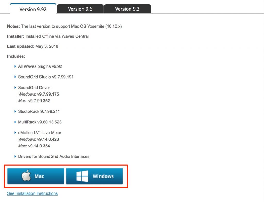WAVES 最新アップデートV10のインストールと注意項目