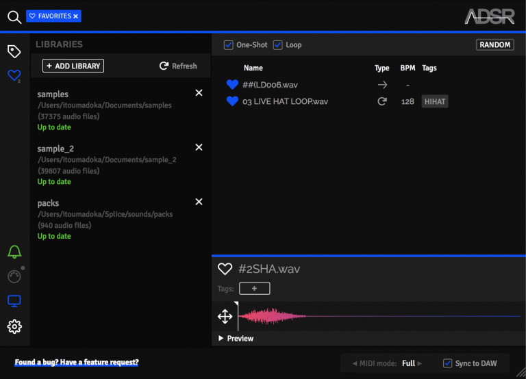 ADSR「Sample Manager」サンプル管理プラグイン 使い方