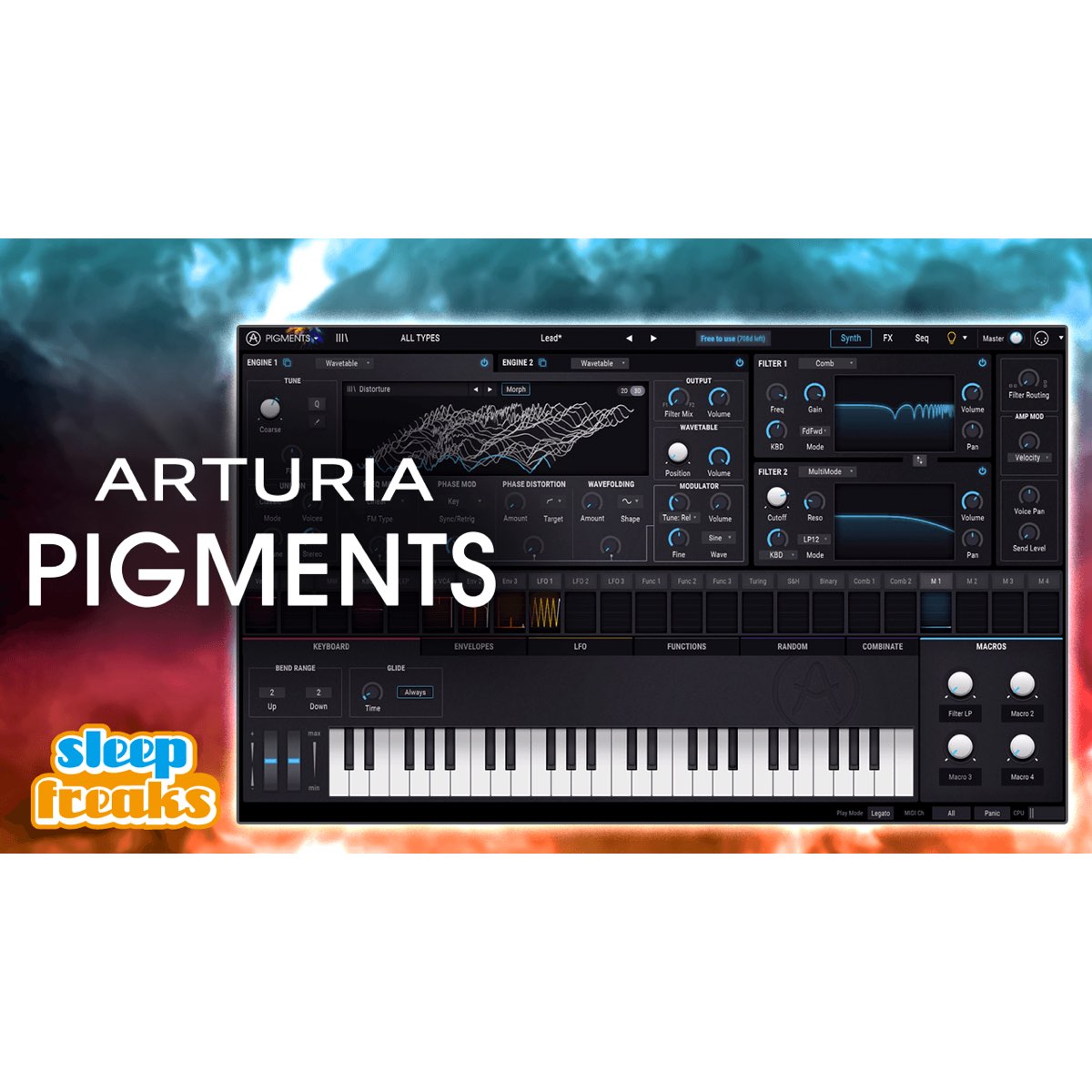 ARTURIA PIGMENTSの使い方 製品の特徴と各セクションのサウンドコントロール