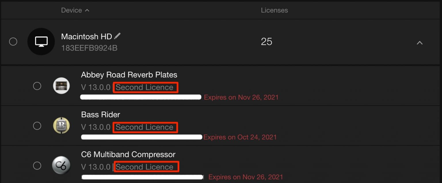 Waves製品を2台のパソコンで同時に使用できる「セカンドライセンス」登録方法