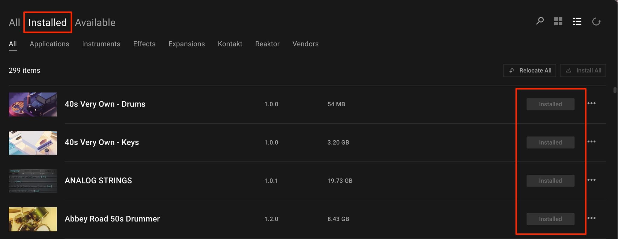 Native Instruments 製品のインストール・管理を行う「Native Access 2」