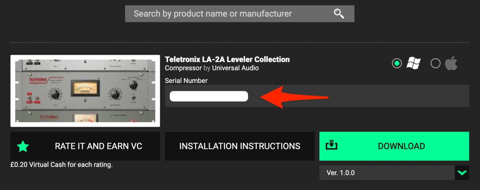 UAD Spark プラグイン 製品登録からアクティベートまでの流れ（PluginBoutiqueストア）