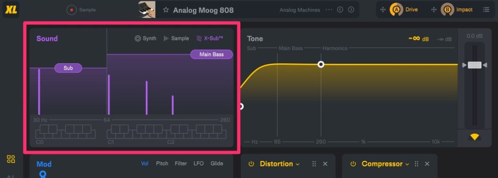 「SubLab XL」最高峰のサウンドクオリティを誇る エレクトロベース音源