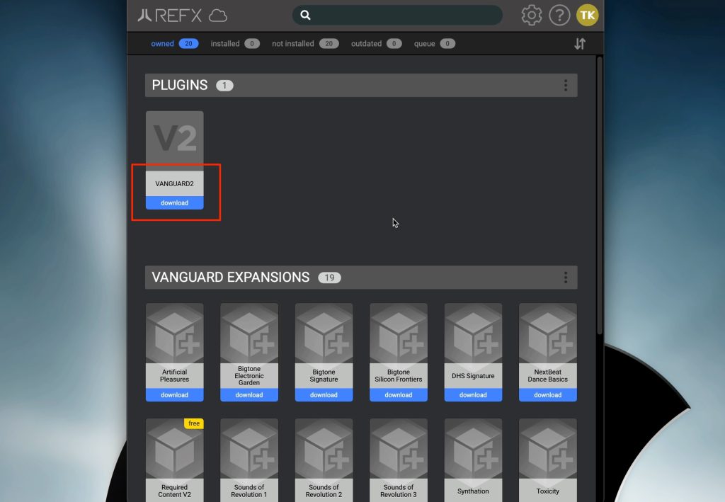 reFX Vanguard 2 インストール・アクティベート 使用までの流れ