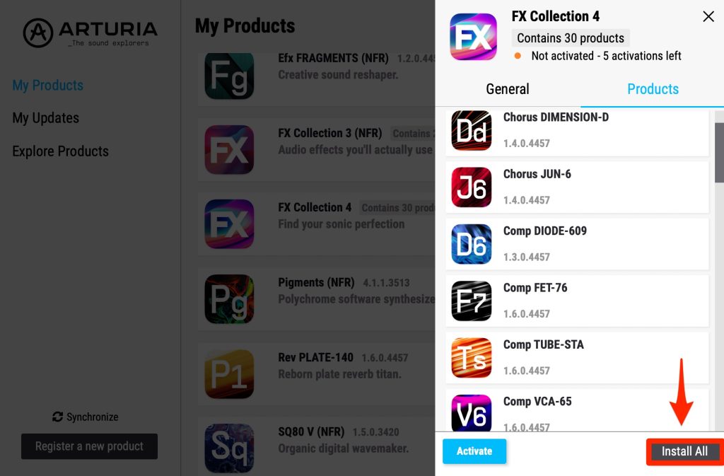 Arturiaプラグインを使用をするまでの流れ ｜アカウント作成と製品のオーサライズ