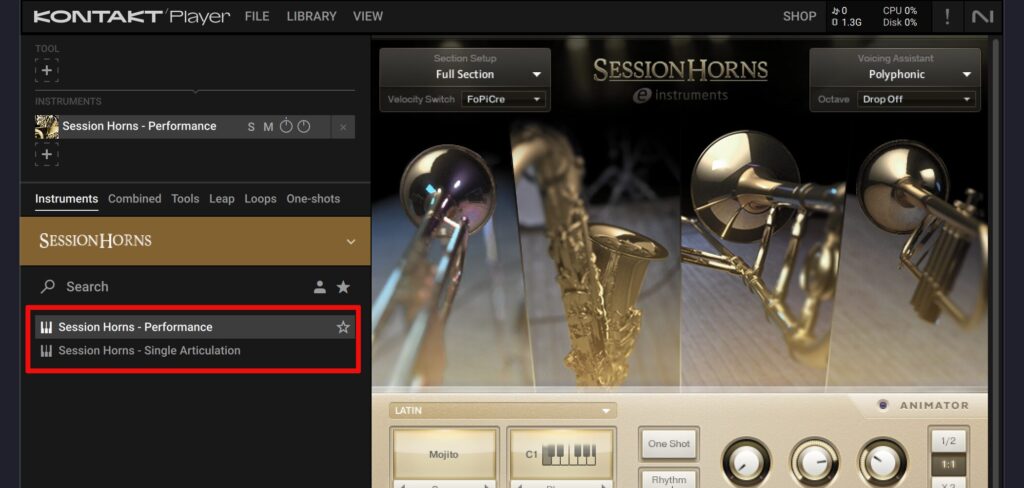 Session Horns / Session Horns Proの使い方 【Native Instruments】