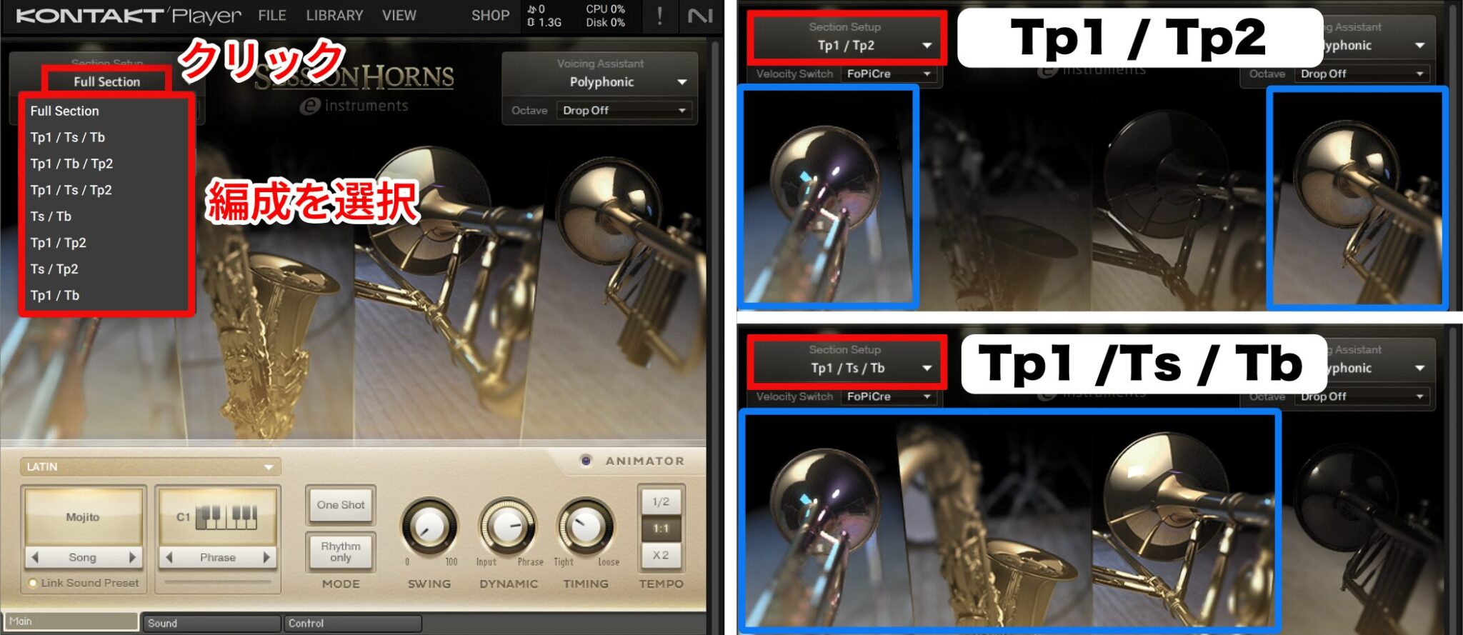 Session Horns / Session Horns Proの使い方 【Native Instruments】